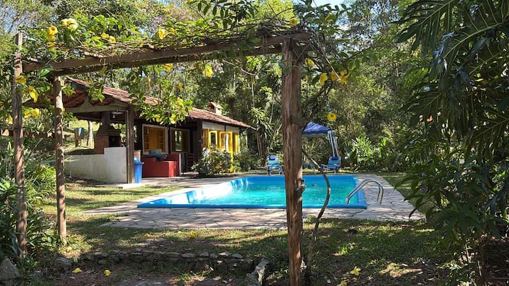 Casa De Campo Com Natureza, Piscina E Animais - Santo André