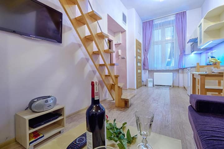 Studio Z Antresolą W Centrum - Kraków