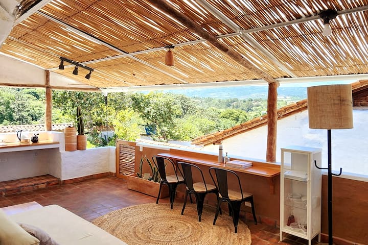 Casa Con Vista+patio+starlink, A 4 Calles De Todo - Barichara