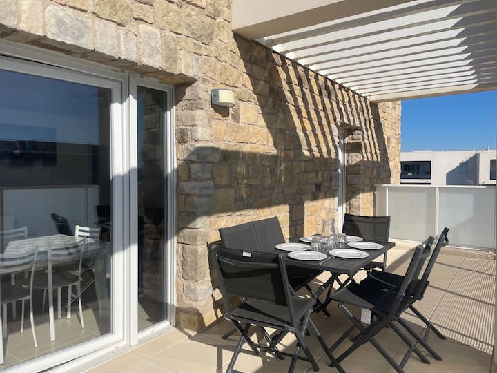 T4 Avec Terrasse Et Parking - Valras-Plage