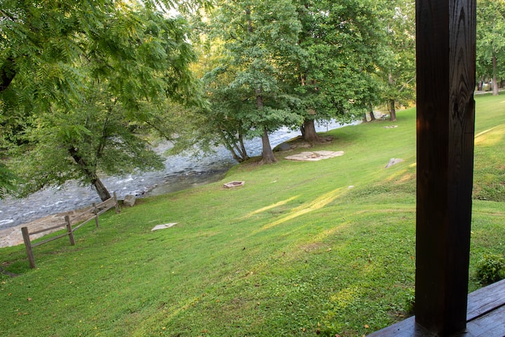 Rippling Waters Retreat | Riverfront Rustic Cabin - Cabins for Rent in ...