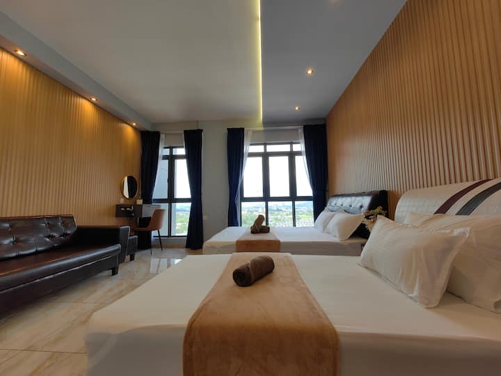 High Floor|near Airport|cozy Room|k Avenue 3 Pax - Kinarut