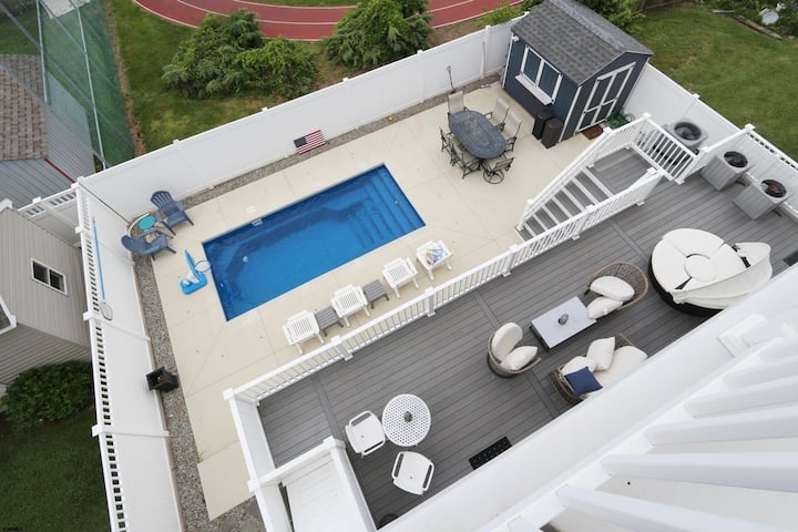 Large Beach House With Pool - Close To Golf Course - Brigantine, NJ