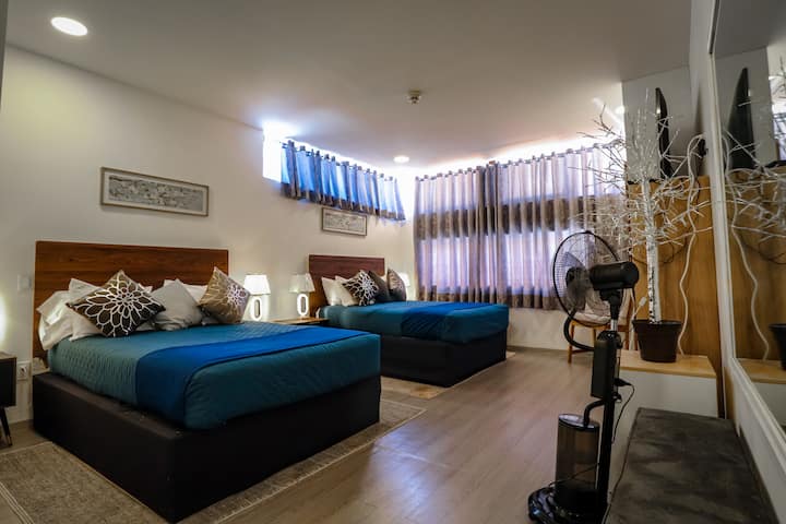 Habitación Cuádruple 402/ Hotel Boutique Emma - Mexico-Stad