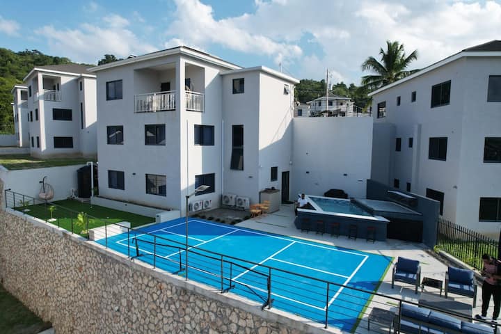 Lux Ocean View Villa With Pickleball & Pool For 10 - Jamaika