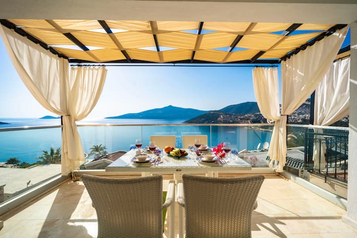 Olympos 6  Manzaralı  5 Kişilik Daire - Kalkan