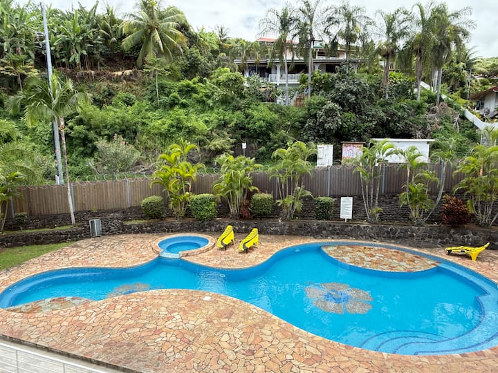 Apt Duplex Vue Moorea, Piscine - Tahiti