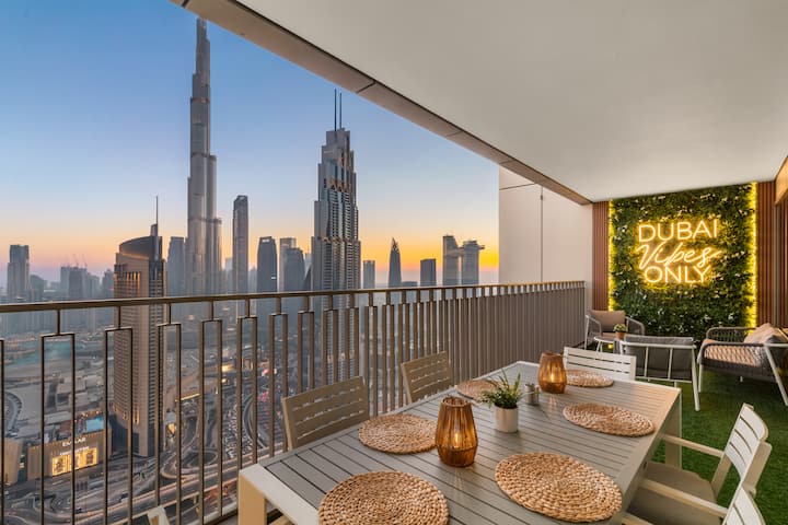 Luxury 4br Balcony, Burj Khalifa & Fountain View - 