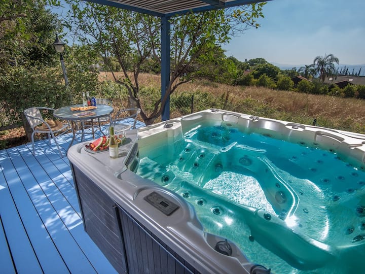 Nofesh Marom- 4 Cabins With Pool, Jacuzzi & Sauna - シリア