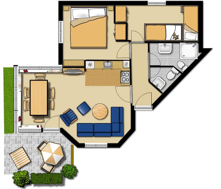 Us Freedom - Wohnung 5 - Langeoog