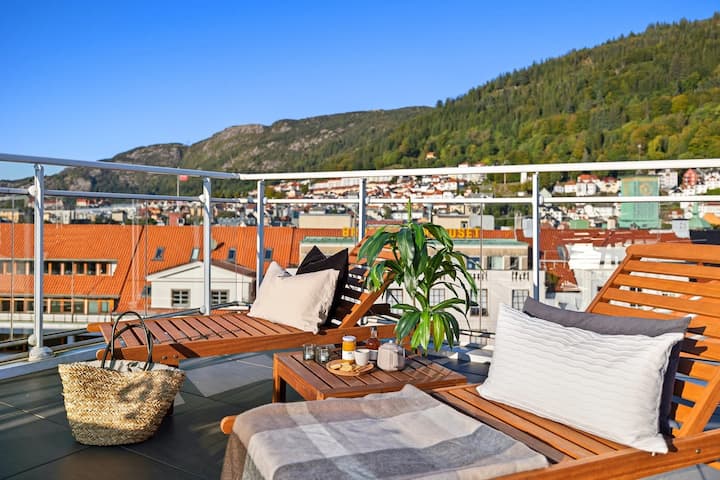 Top-floor Gem With City Views - Bergen