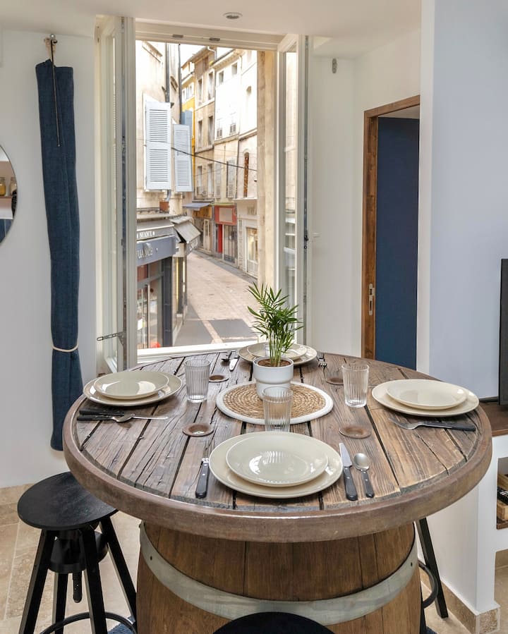 Suite Bleu D’azur - Hypercentre - Wifi - Apt
