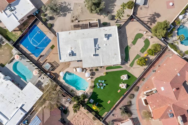 Basketball, Bowling, Heated Pool | Private Resort! - Phoenix, AZ
