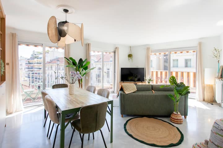 Suite Rdf 3mins Plage Parking Clim 2 Chbres Balcon - Nice