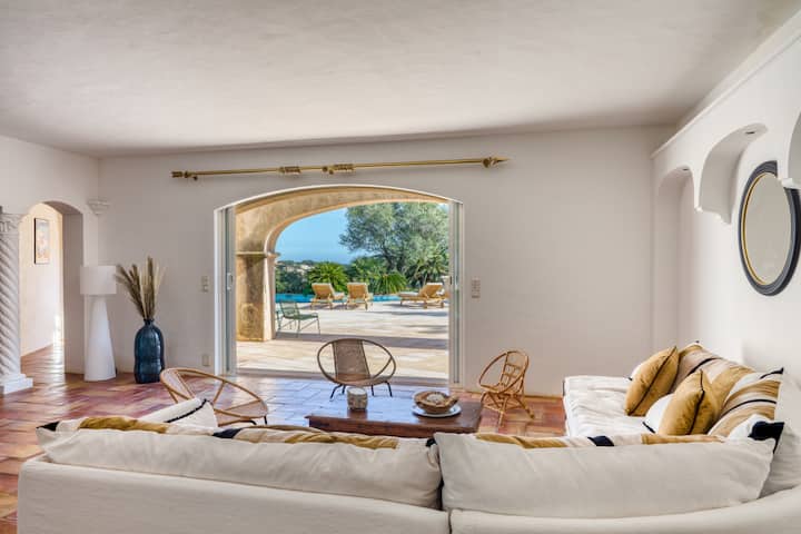 Villa Provençale Avec Vue Mer à Sainte-maxime - Saint-Tropez