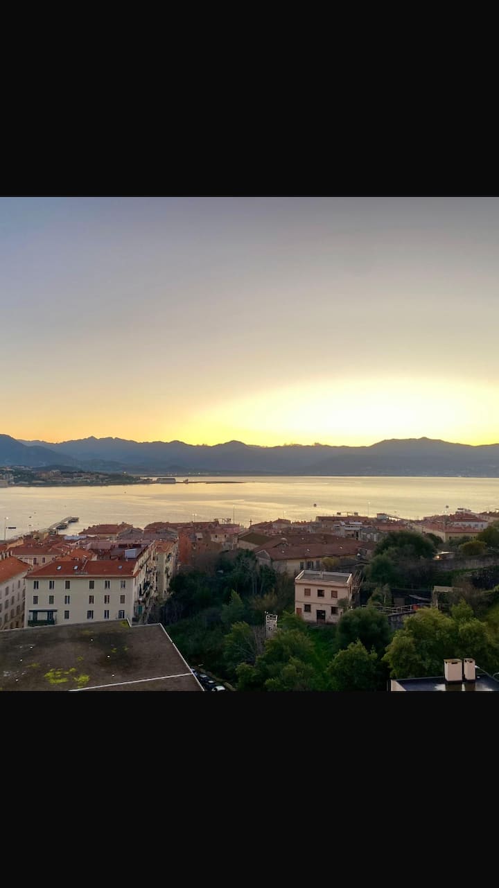 Bel Appartement Spacieux, Centre Ville, Vue Mer - Ajaccio