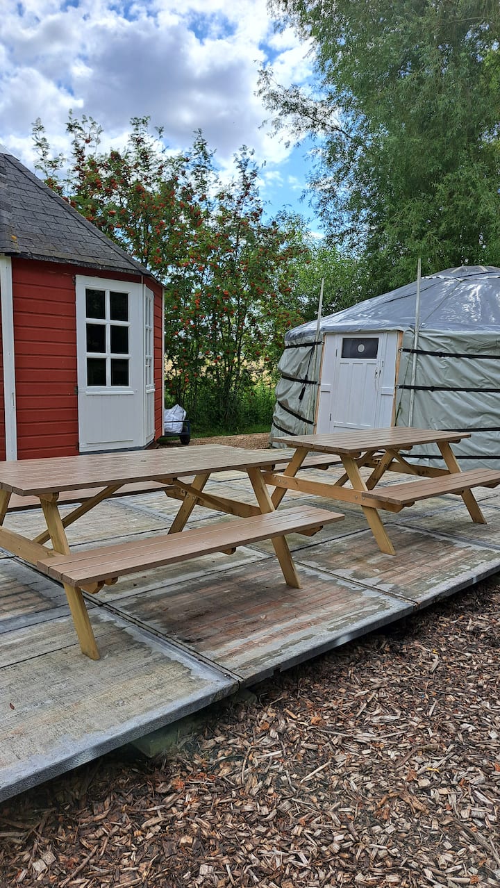 Mooie Yurt Met Knus Theehuis - Goes