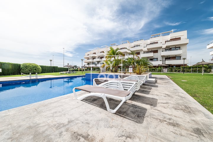 Resort Apt, Sea View, Pool, Garden, Terrace - Cabo Roig