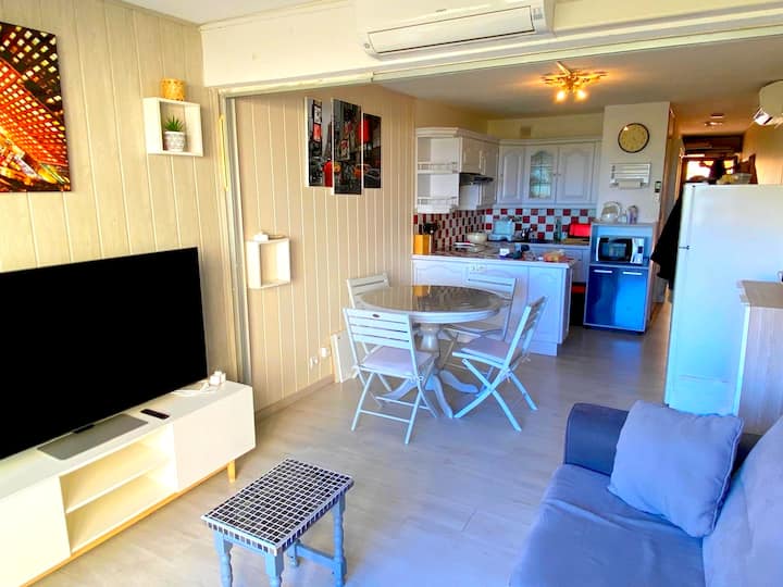 Appartement Vue Sur Mer, Accès Plage Et Piscine - Leucate