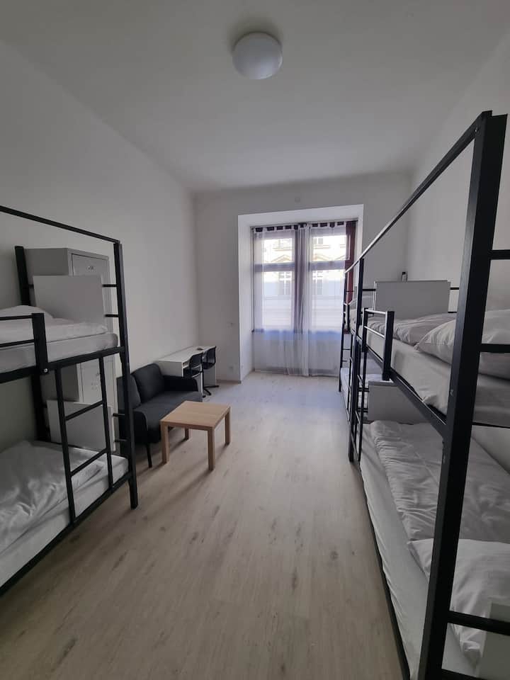 Private Room For 6 People With Shared Spaces - プラハ