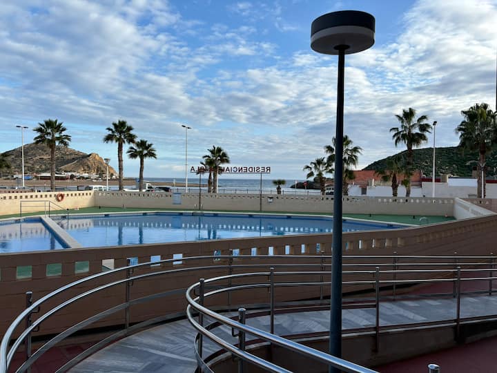 Guipas Beach. - Puerto de Mazarrón