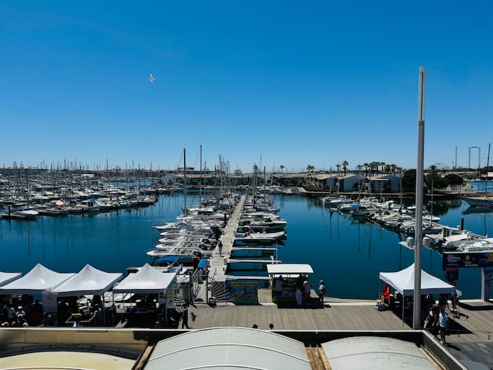 Cap D'agde F3 Belle Vue Port Garage Piscine Clim - Agde