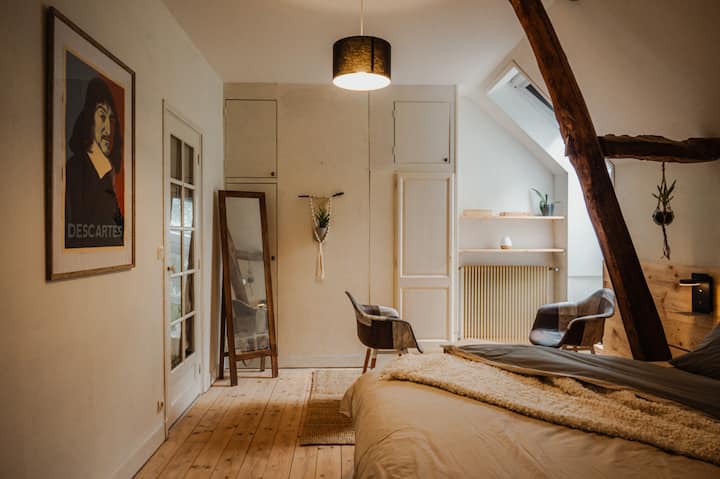 Ch. Descartes Spacieuse (2-4p) – B&b Bienviennue - Sainte-Maure-de-Touraine