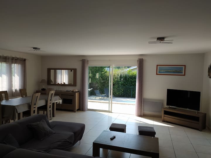 Villa 3 Chbs Piscine Chauffée Clim Bordeaux Médoc - Blanquefort