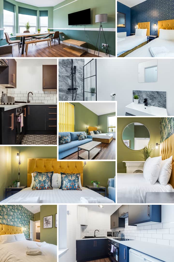 Luxe Queen Street - Sleeping 20 - Blackpool
