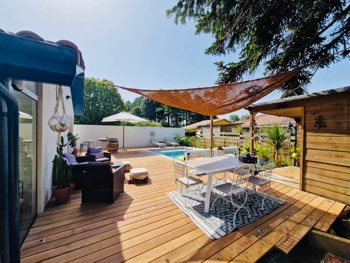 Maison 3 Chambres Avec Piscine - Labenne