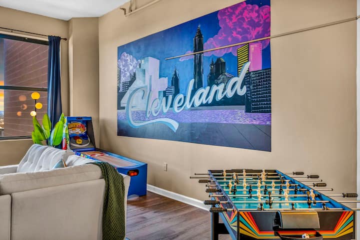 Fun 2bed Apt • Skeeball • Foosball • Free Parking - Cleveland Browns Stadium