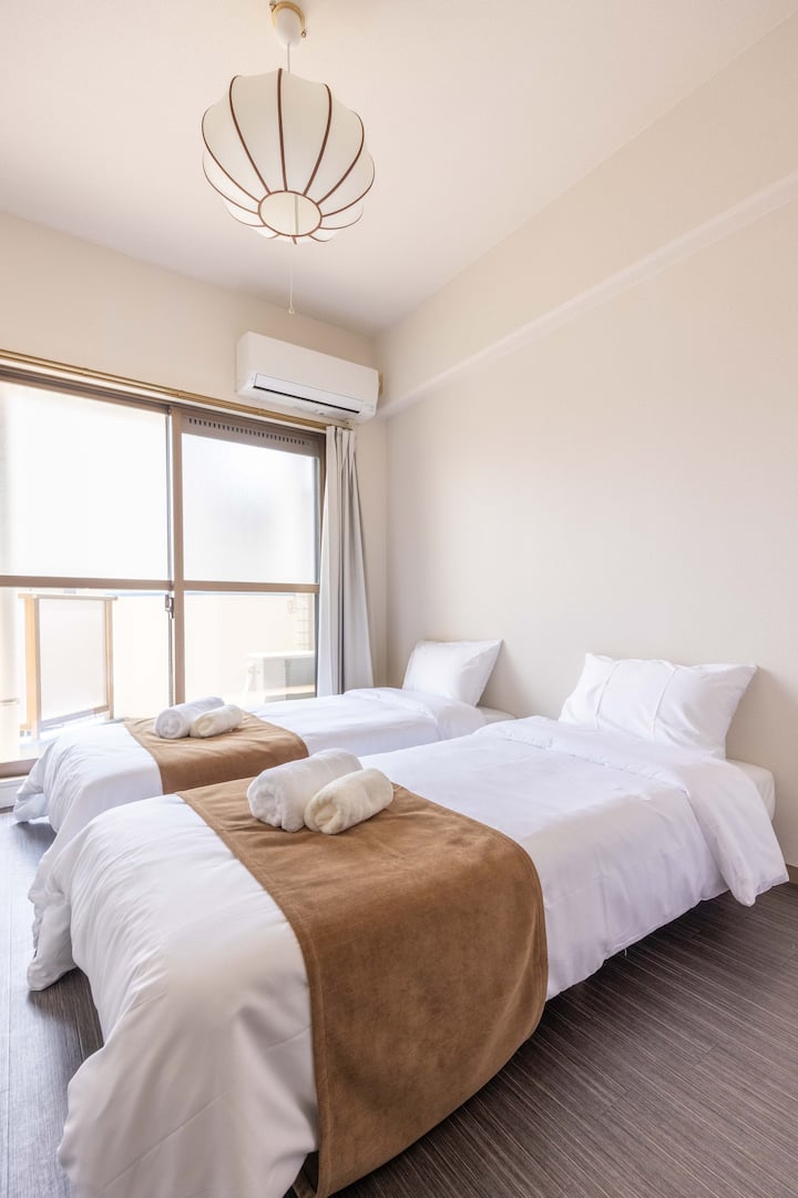 大橋駅徒歩8分/天神駅まで2駅4分/1部屋貸切|max2人/長期歓迎 - 太宰府市