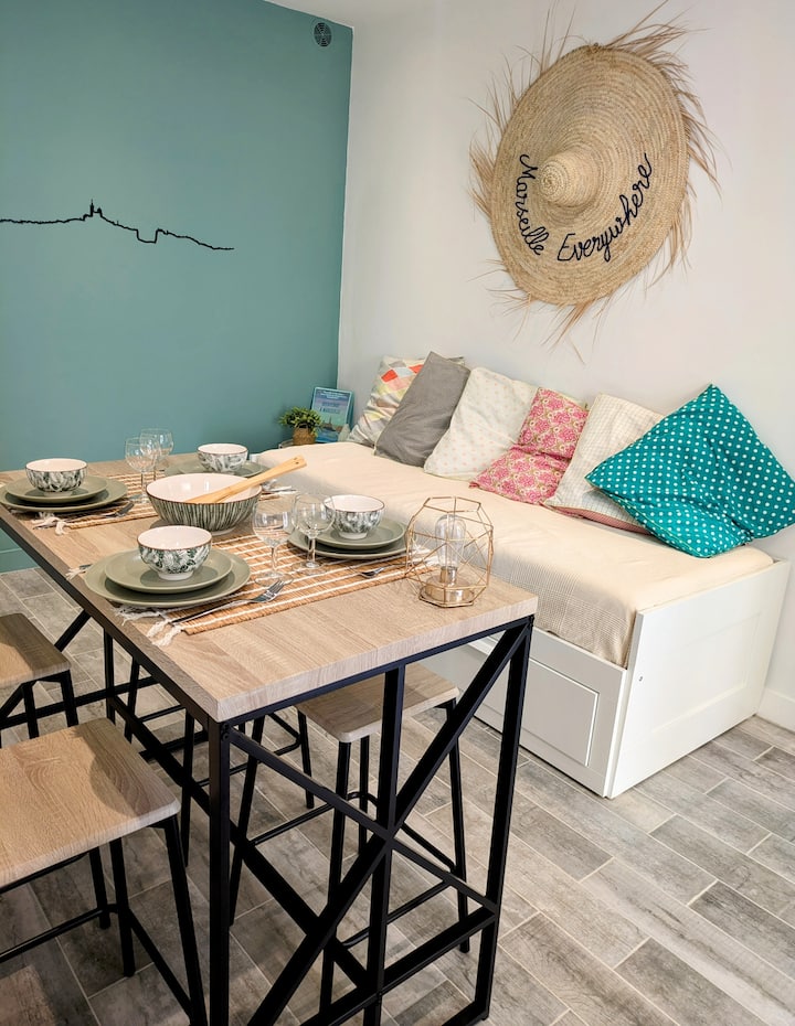 Le Cigalon - Terrasse & Climatisation - Marsella