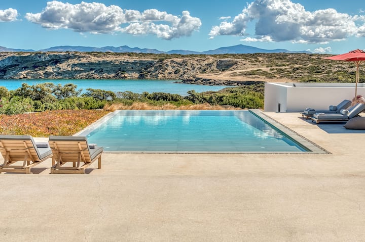 Amalthea Beachfront Luxury Villa - New On Airbnb - Paros