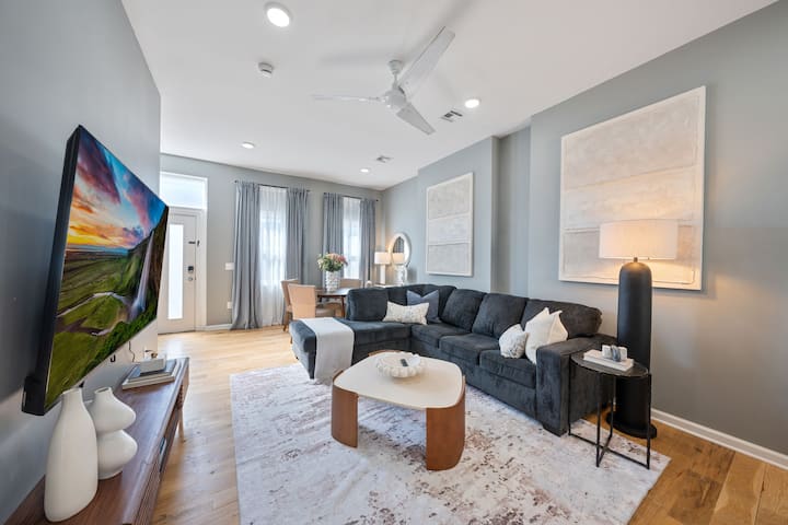 Free Parking | King Bed| Sleep 6| 20 Minmanhattan - Jersey City, NJ