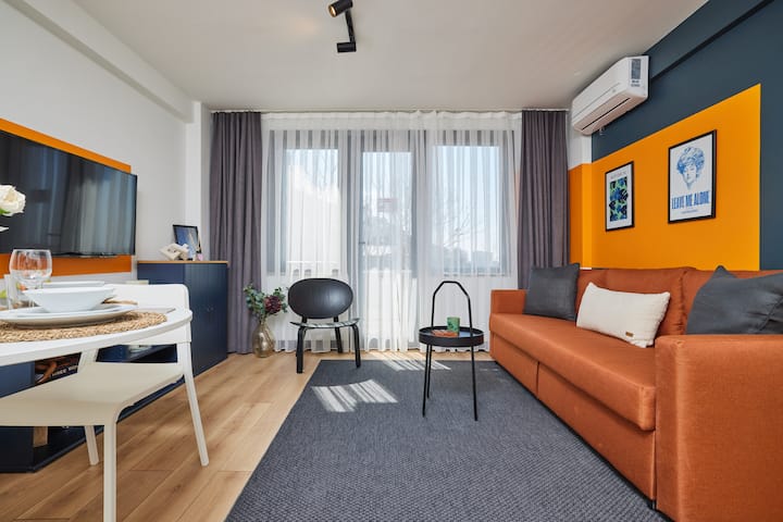 Stunning 2br Ac 2 Mins To Metro - Harbiye