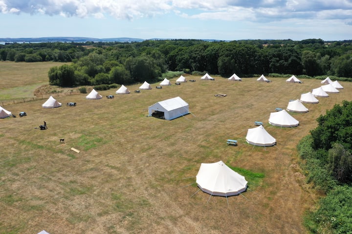 Canvas Bell Tent In New Forest - Isle of Wight