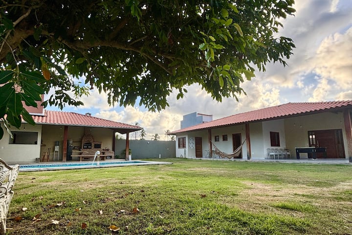 Linda Casa C/3 Quartos E Piscina - São Miguel dos Milagres