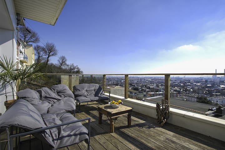 Maison Avec Terrasse Panoramique Sur Ville & Mer - Hawr