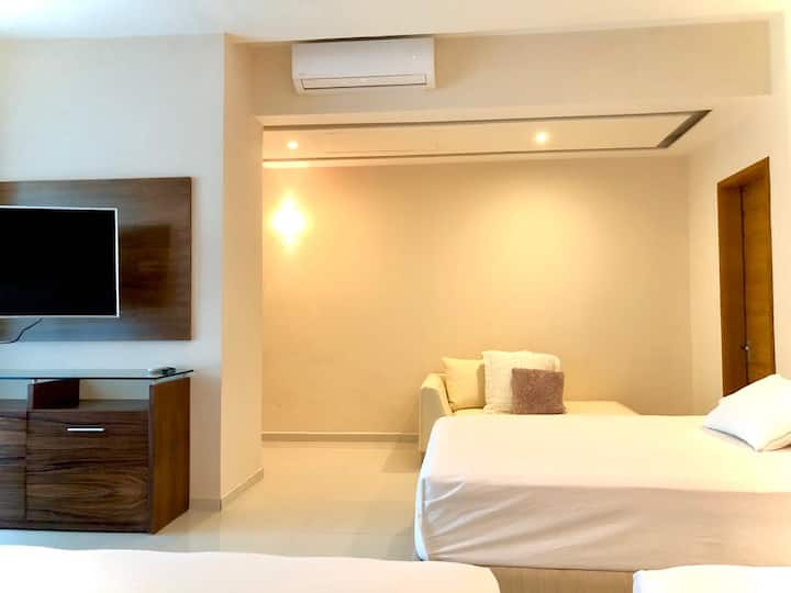 Cómoda Y Acogedora Suite 12 Personas - Cancún
