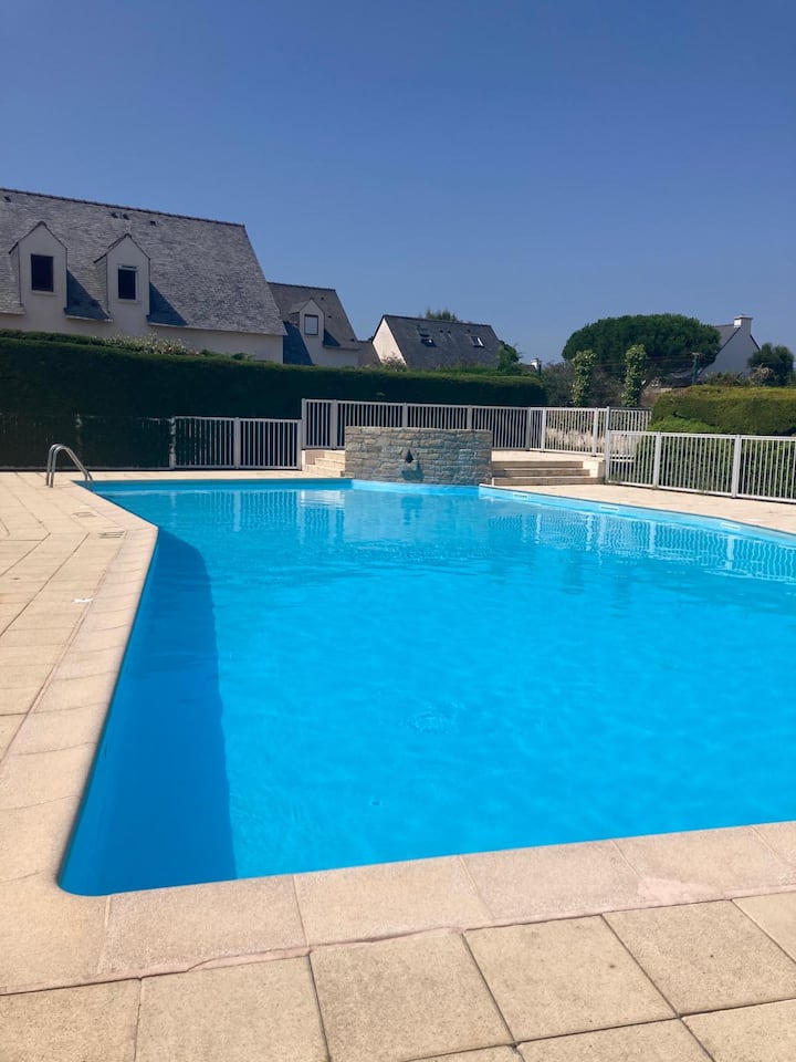 Maison Dans Résidence Avec Piscine Proche Mer - Erdeven