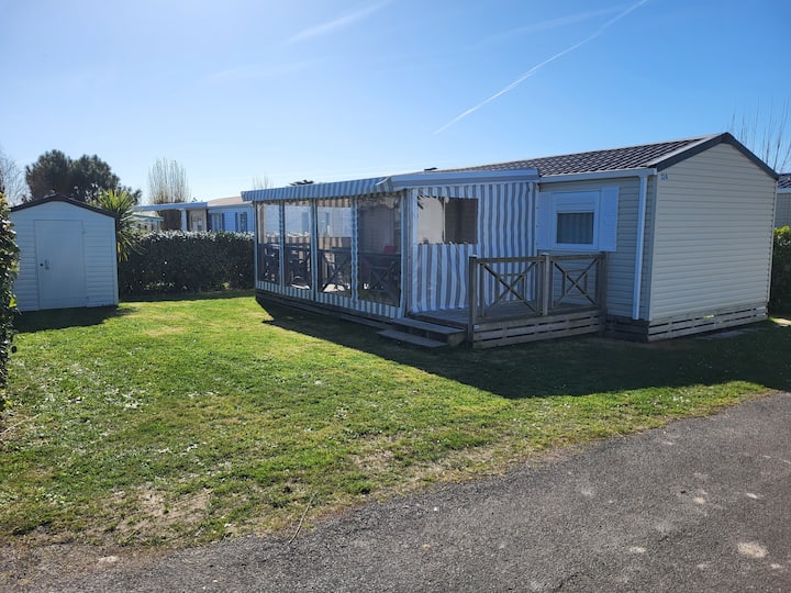 Mobil Home Camping 4* Piscine Chauffée Bord De Mer - Jard-sur-Mer