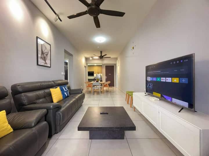 Peace&stylishcomfort 3room8pax@nearpenang1stbridge - Juru