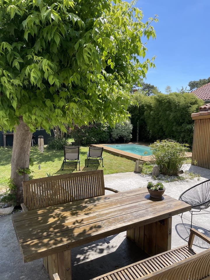 Villa Piscine 8 Pers Proche Centre Ville Et Forêt - Soorts-Hossegor