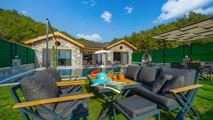 ÇAlış 'Da Jakuzili 2 Yatak Odalı Villa(bal Evi) - Çalış Beach