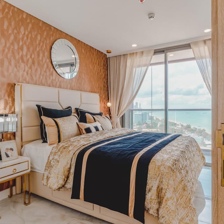 Copa 芭提雅豪华海景度假公寓C25qh｜35平米1.8米豪华海景大床房｜直达海滩｜漂亮的无边泳池 - Pattaya