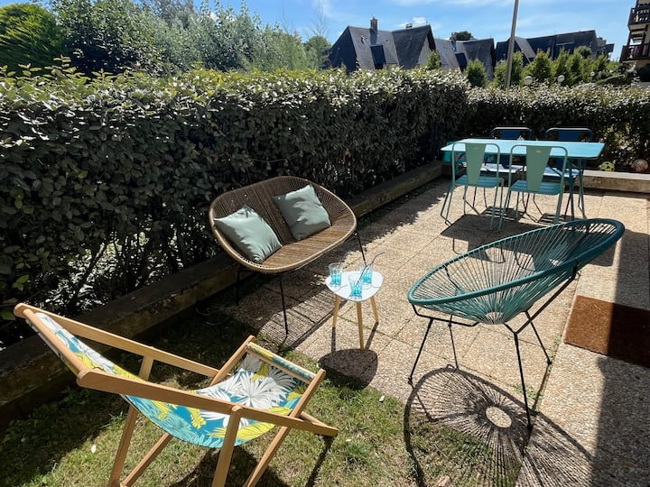 Apt Avec Jardin, Plage à 200m - Cabourg