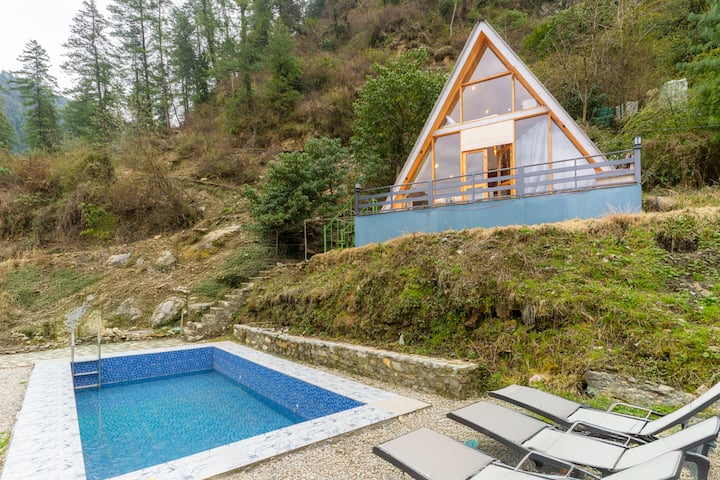 Bastiat Stays | The A-frame Near Jibhi Waterfall - Jibhi