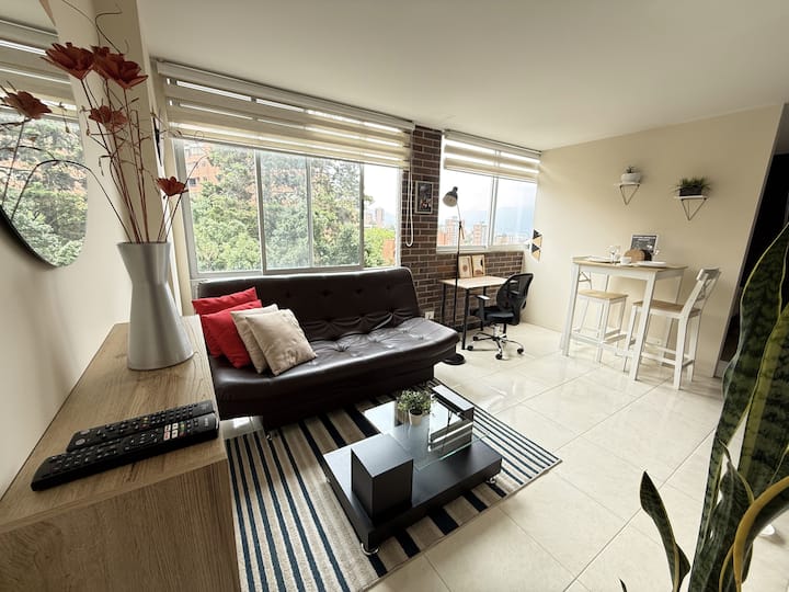 Apto 3mn Provenza+view+security+parking+fast Wi-fi - Medellín