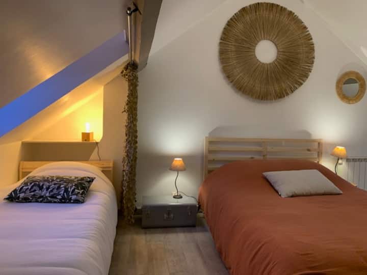 Chambre 4 Personnes  (+1 Bébé)  Maison Partagée Cv - Beauvais